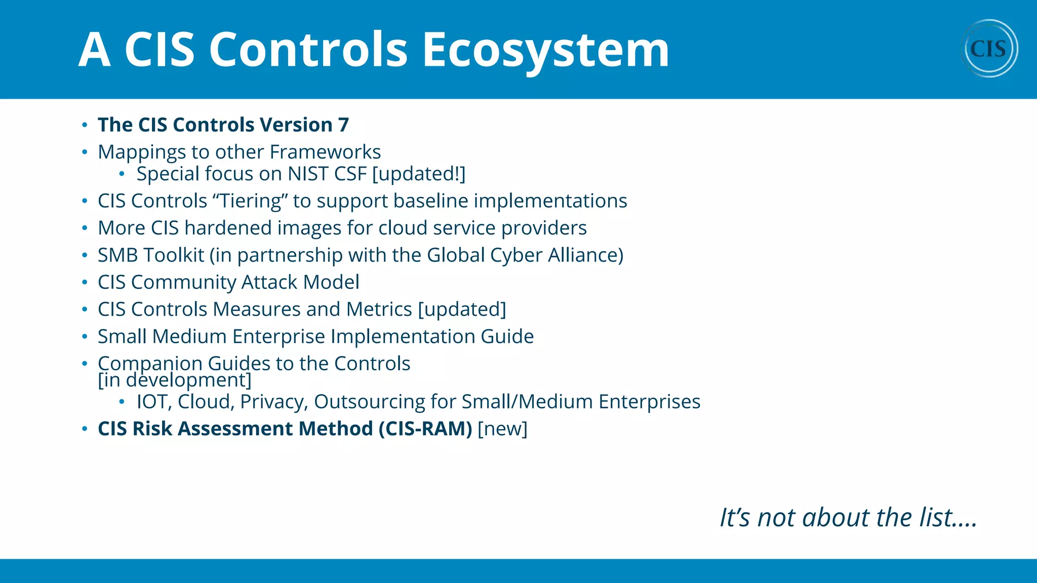 Top 20 Security Controls for a More Secure Infrastructure | PPTX