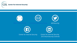 Top 20 Security Controls for a More Secure Infrastructure | PPTX