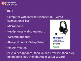 Introduction to Webinars for Academics: Adobe Connect | PPTX