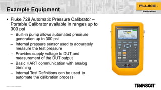 Transcat and Fluke Calibration Webinar: Automating Pressure Calibration ...