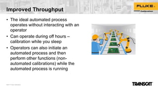 Transcat and Fluke Calibration Webinar: Automating Pressure Calibration ...