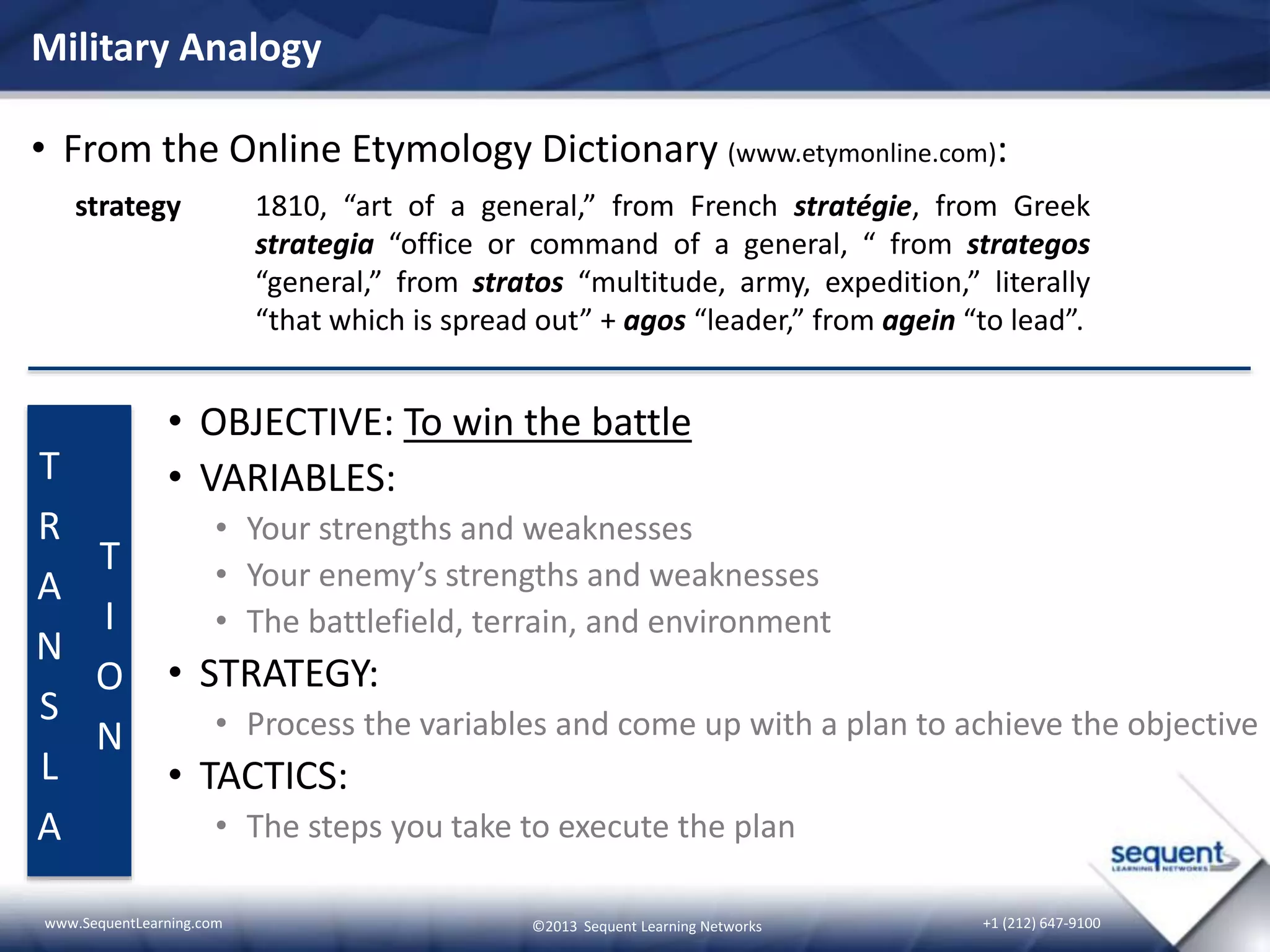 Turning Strategy Into Action | PPTX