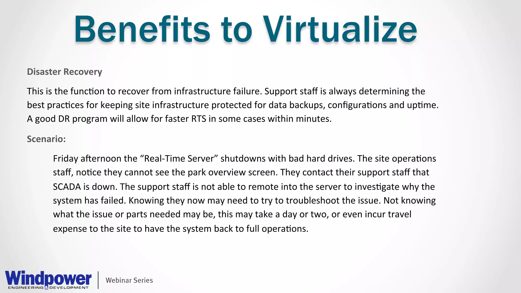 The Value of SCADA Infrastructure Virtualization on Wind Farms | PPT