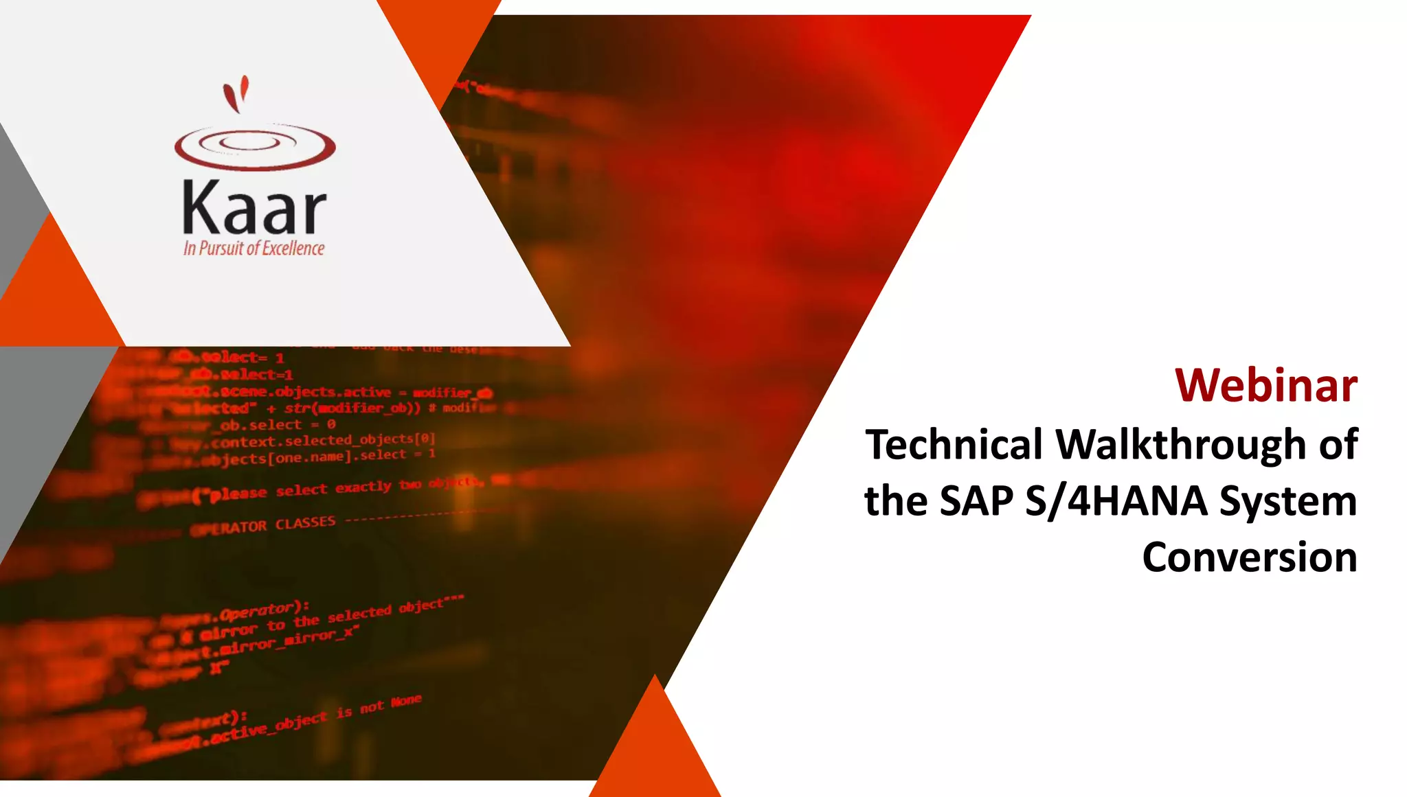Technical Walkthrough of SAP S/4HANA System Conversion | PPTX | Cloud Computing | Internet