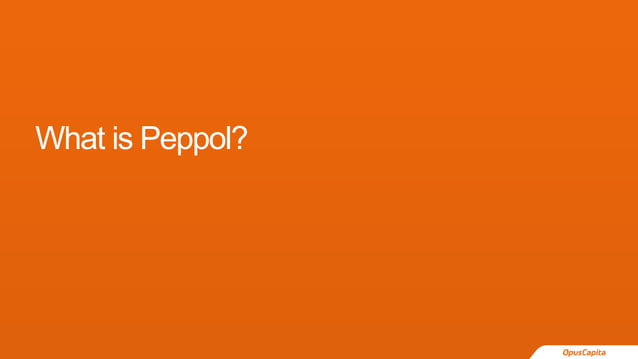 Webinar: Why Peppol matters for your e-invoicing | PPTX