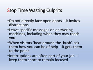 Time Management: Productivity and Time Stealers | PDF | Web ...