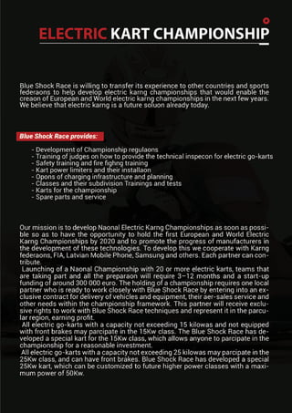 Blue Shock Race electric karts | PDF | Racing Video Games | Video Game Genres