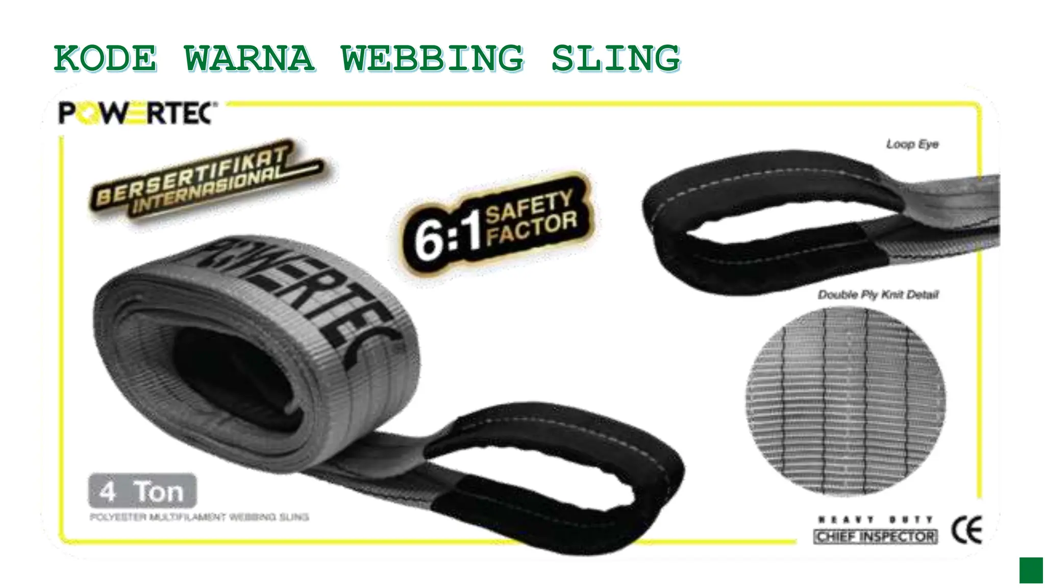 Webing Sling for lifting, slinging, and rigging.pptx