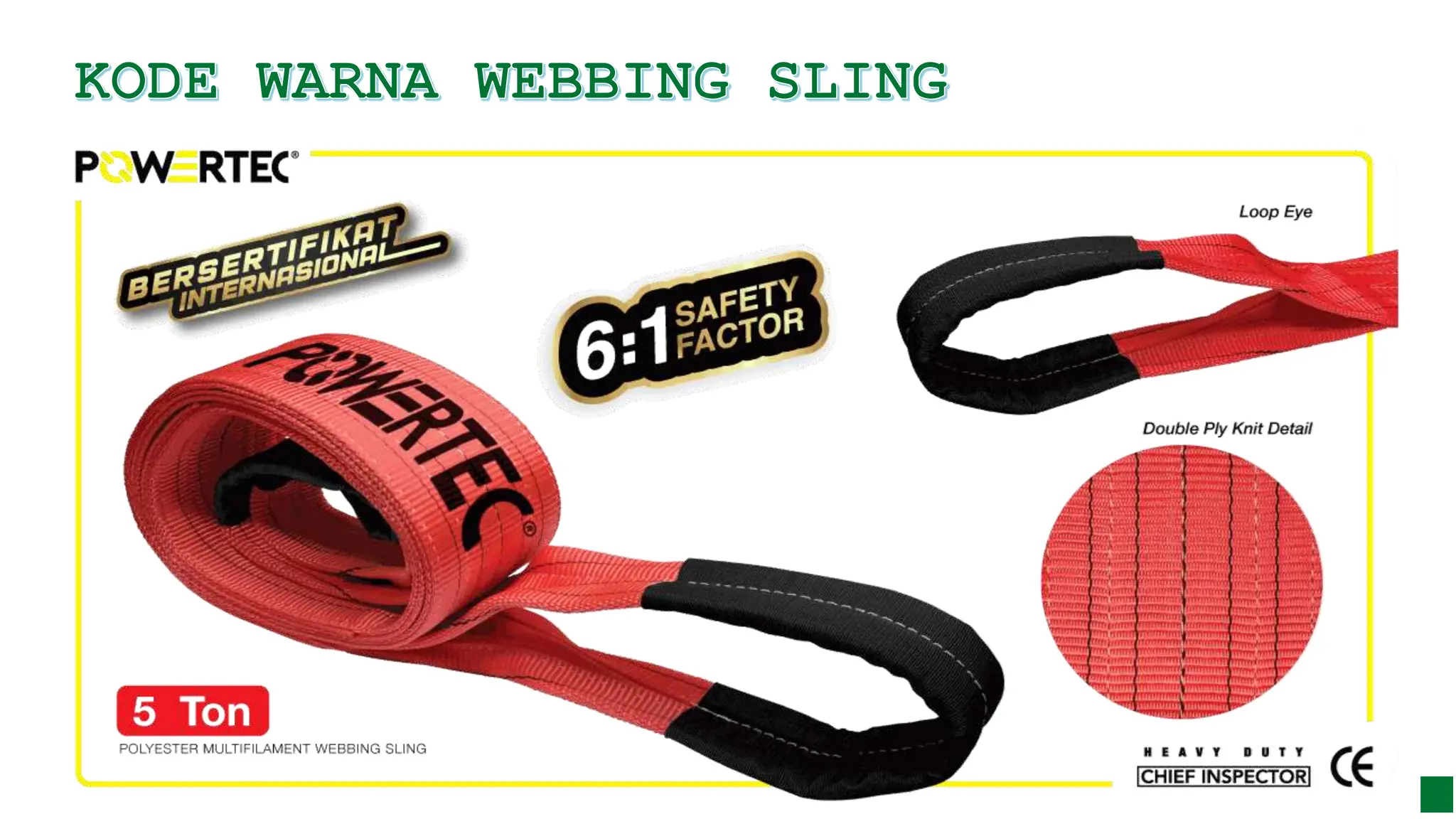 Webing Sling for lifting, slinging, and rigging.pptx