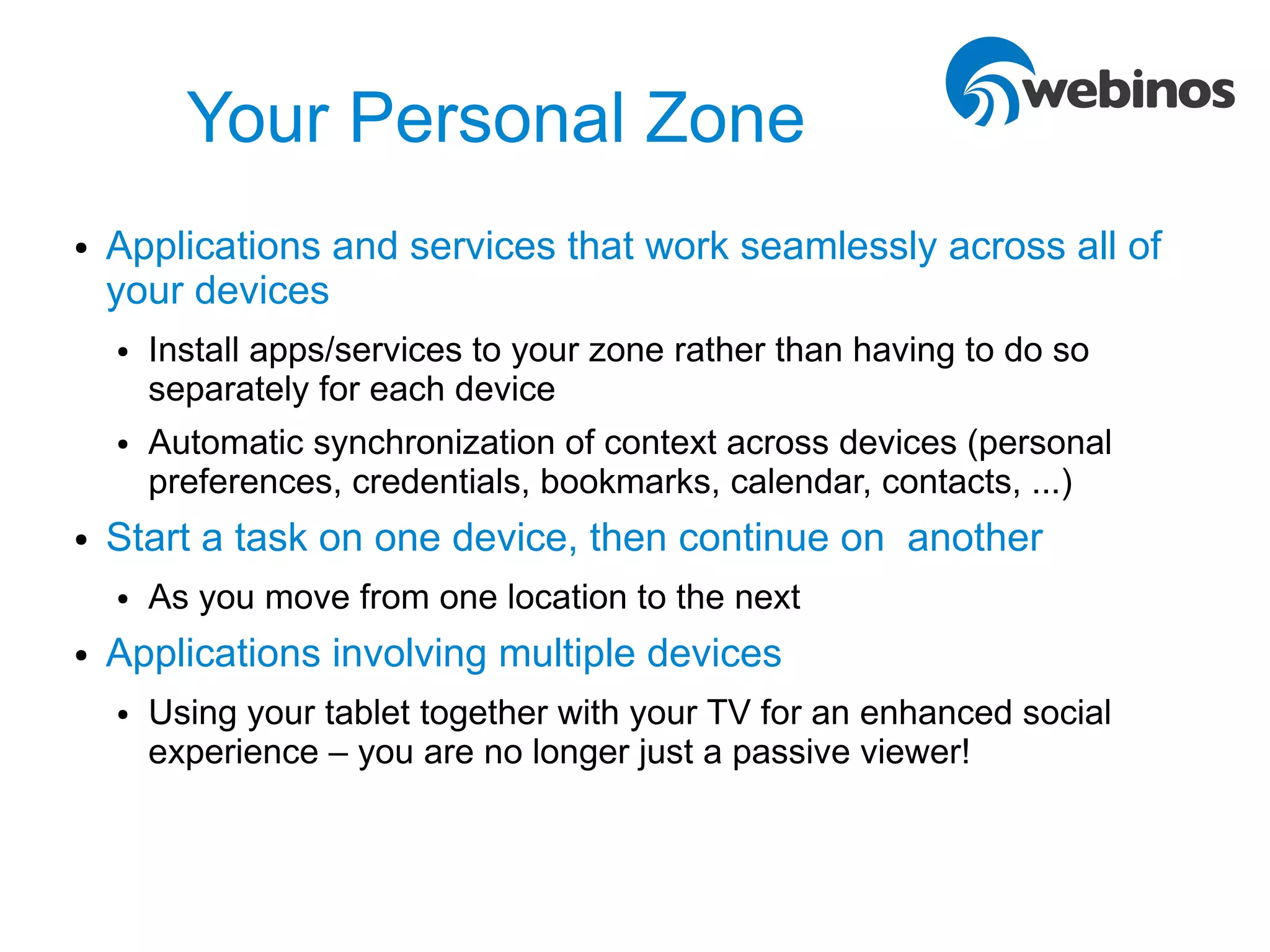 Webinos Personal Zones | PDF