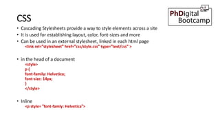 PhDigital 2020: Web Development | PPTX | Web Development | Internet