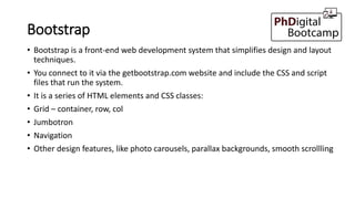 PhDigital 2020: Web Development | PPTX | Web Development | Internet
