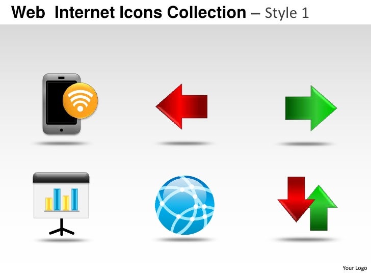 Web internet icons collection style 1 powerpoint presentation templates