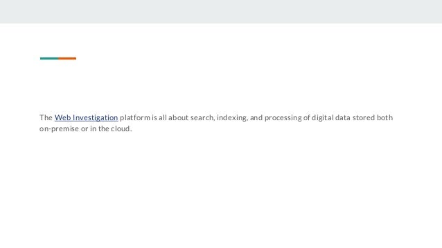 Web Investigation | PPTX