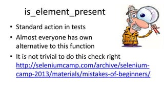 Webium: Page Objects In Python (Eng) | PPTX