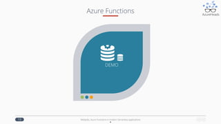 Web jobs, Azure Functions and Serverless Computing | PPT