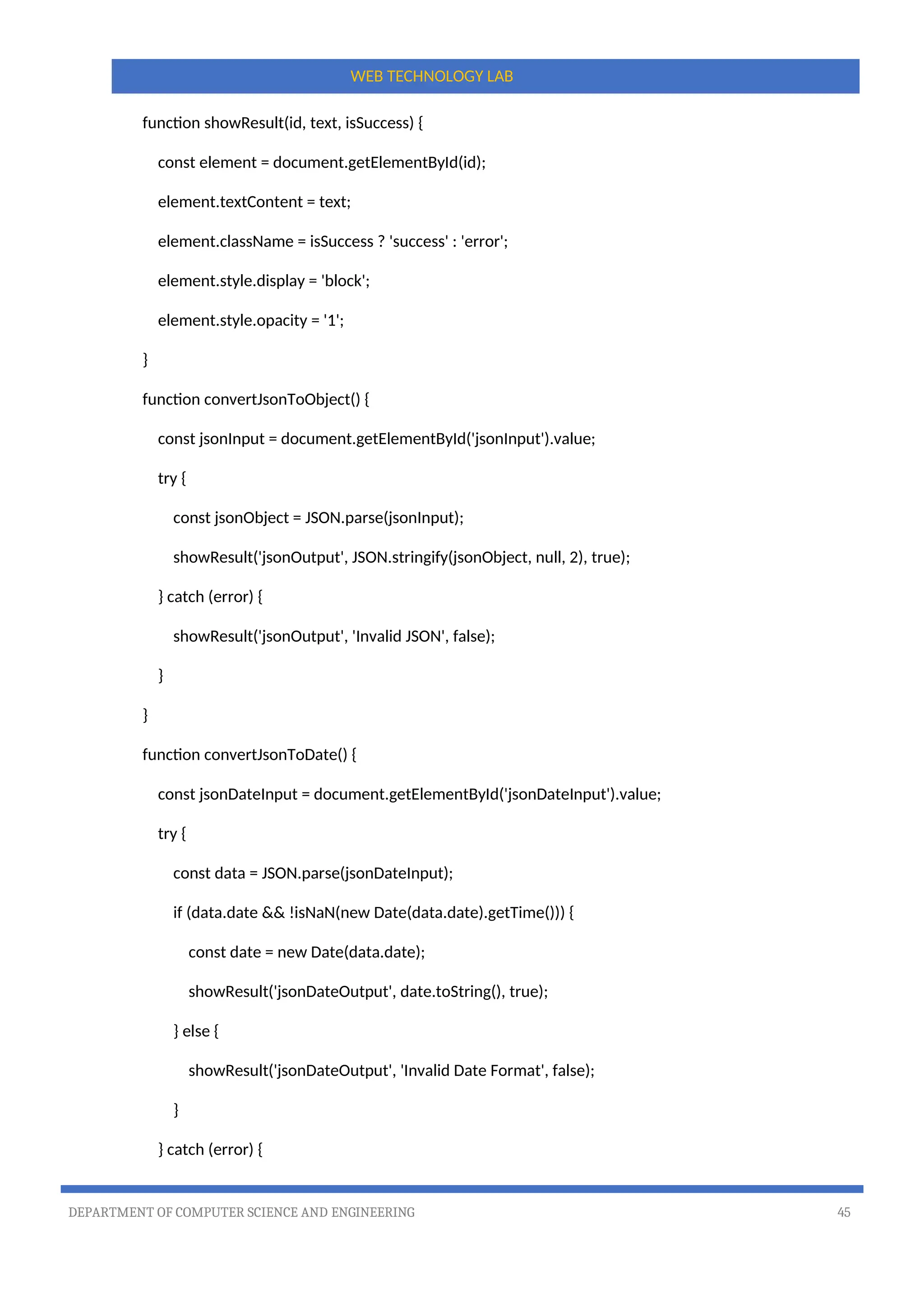 web lab manual for fifth semester BE course fifth semester vtu belgaum ...