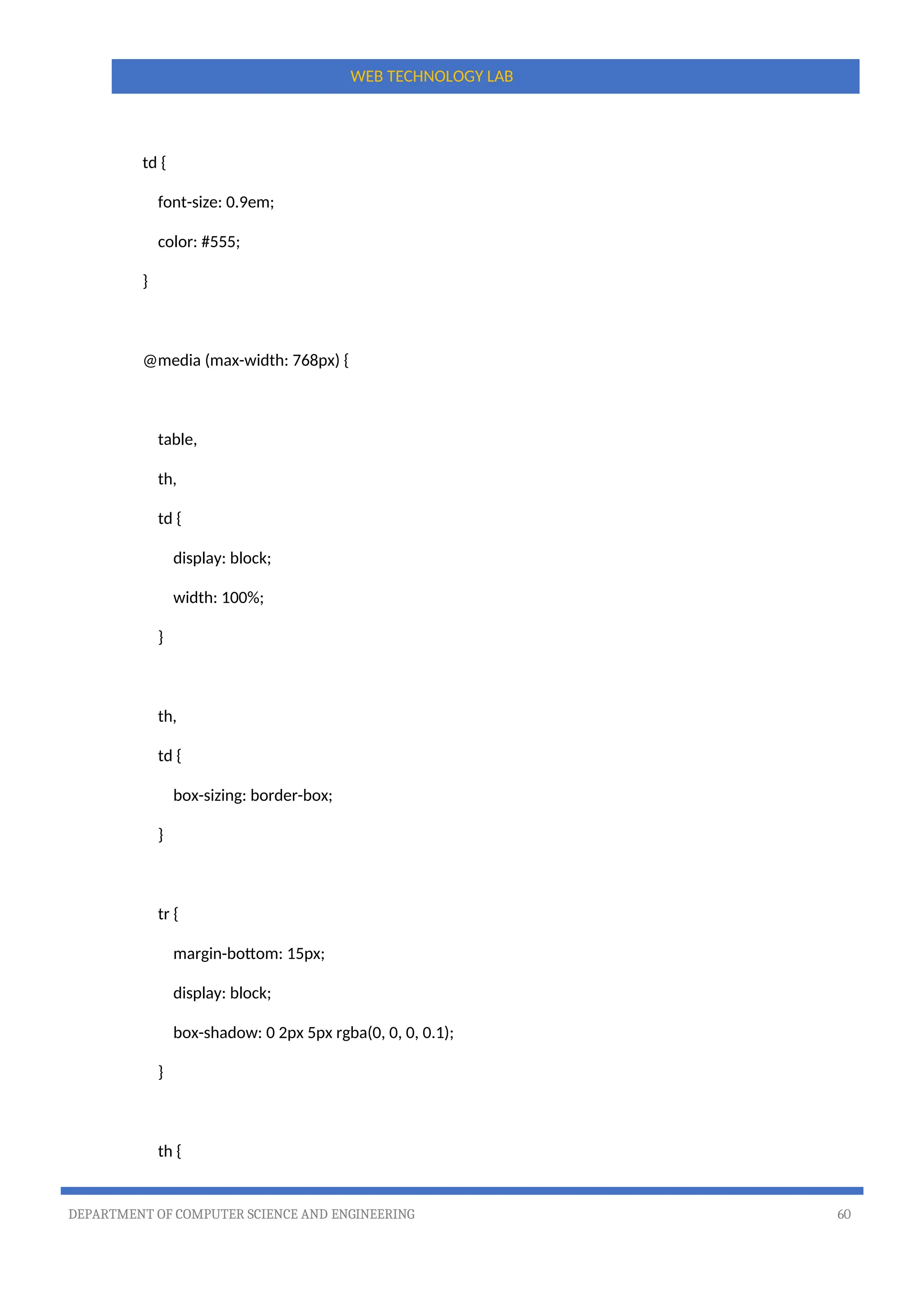 web lab manual for fifth semester BE course fifth semester vtu belgaum | DOCX