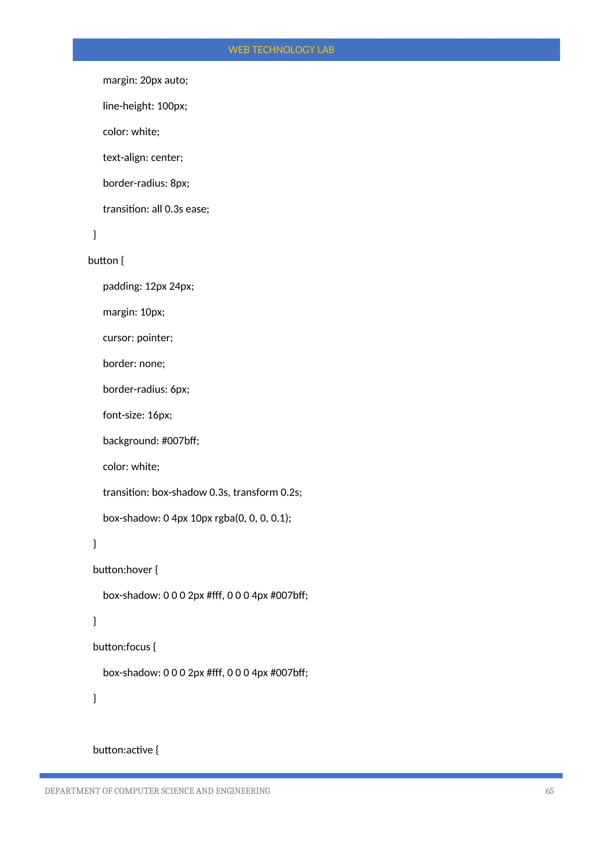 web lab manual for fifth semester BE course fifth semester vtu belgaum ...