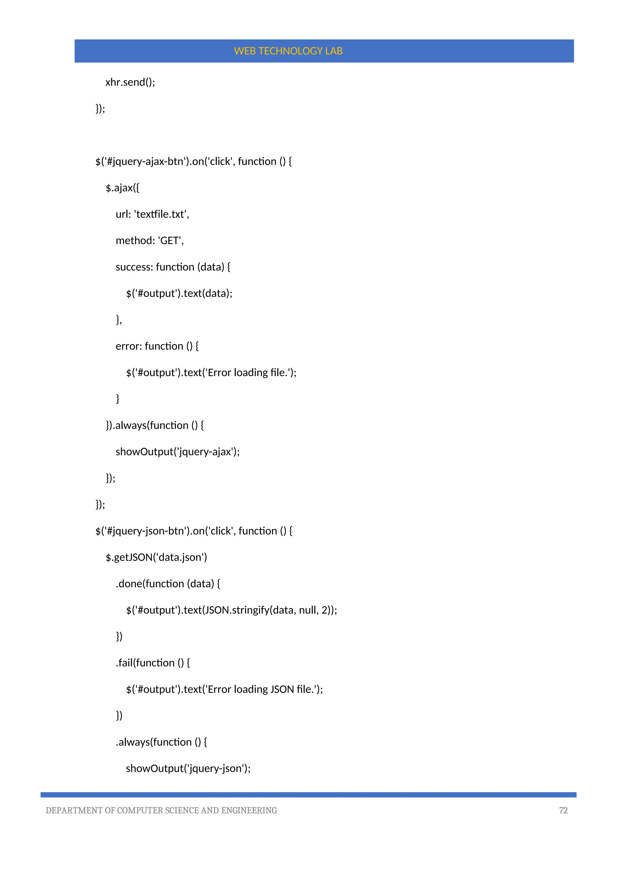 web lab manual for fifth semester BE course fifth semester vtu belgaum ...