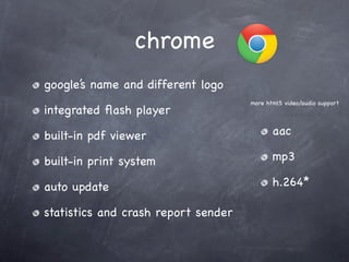 Browsers on Android (Webkit,chromium) | PPT
