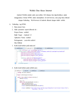 Webkit dan Akses Internet | PDF