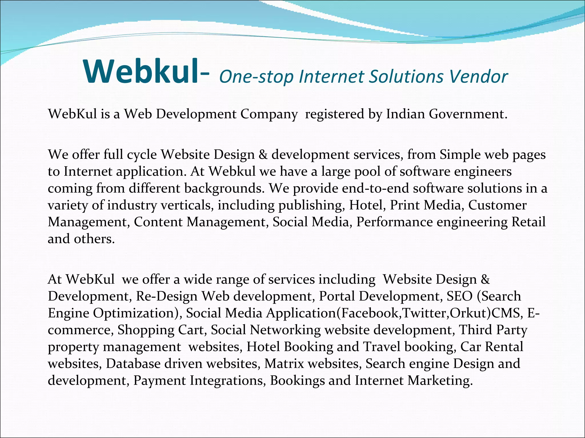 Webkul | PPT