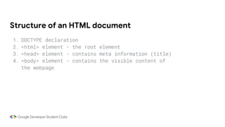 Web Lab Module1 (GDSC Elizade University) | PPT