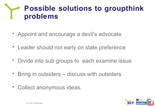 Issues in Group Decision Making | PPT | Business | Business and Finance