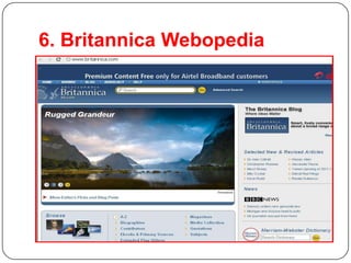Web Learning Resources | PPTX