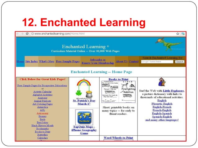 Web Learning Resources | PPTX