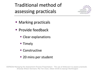 WebLearn to assess practicals | PPT | Web Development | Internet