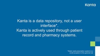 Kanta services for healthcare: Prescription service and Patient Data ...