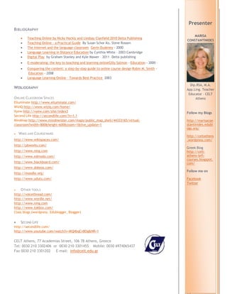 Webliography | PDF | Online Education | Education