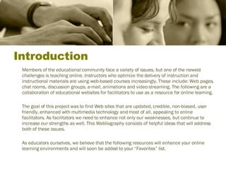 Webliography Power Point | PPT