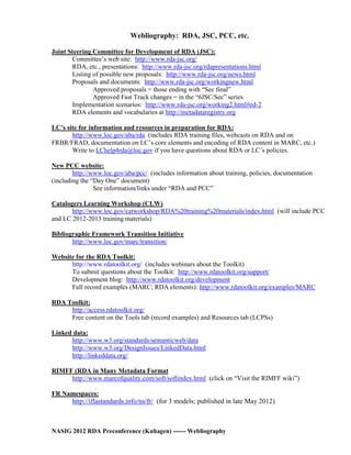 RDA and serials - Webliography | PDF