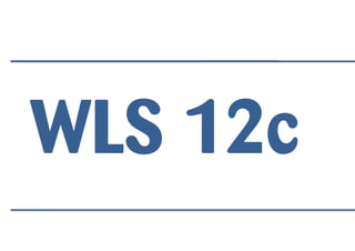 Oracle WebLogic: Feature Timeline from WLS9 to WLS 12c | PPT