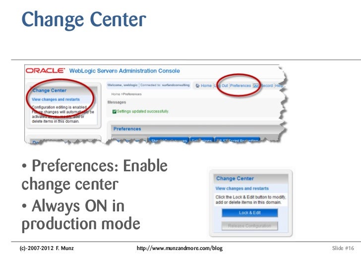 Oracle WebLogic: Feature Timeline from WLS9 to WLS 12c