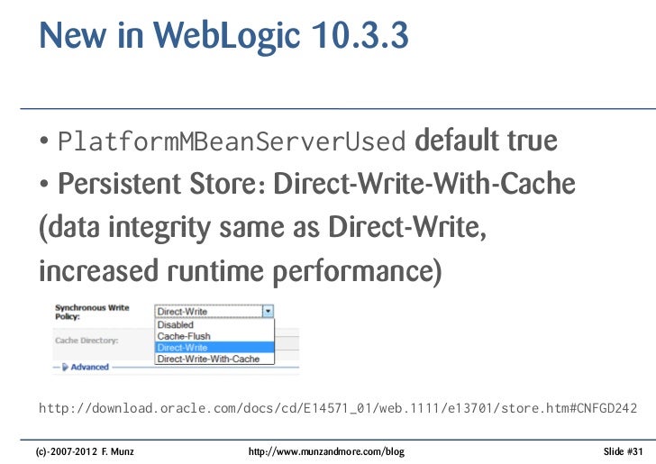 Oracle WebLogic: Feature Timeline from WLS9 to WLS 12c