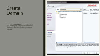 Oracle WebLogic 12.2.1.1 Kurulum, Domain Oluşturma, Upgrade Notları | PPT