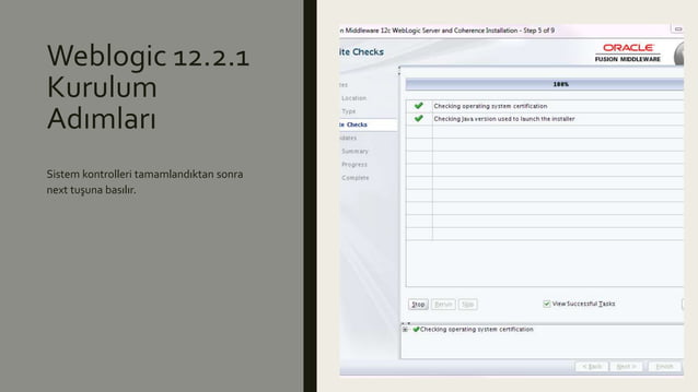 Oracle WebLogic 12.2.1.1 Kurulum, Domain Oluşturma, Upgrade Notları | PPT