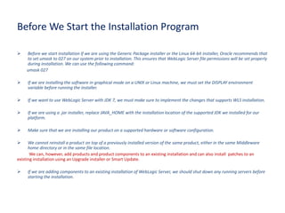 Weblogic12 c installation guide | PPTX