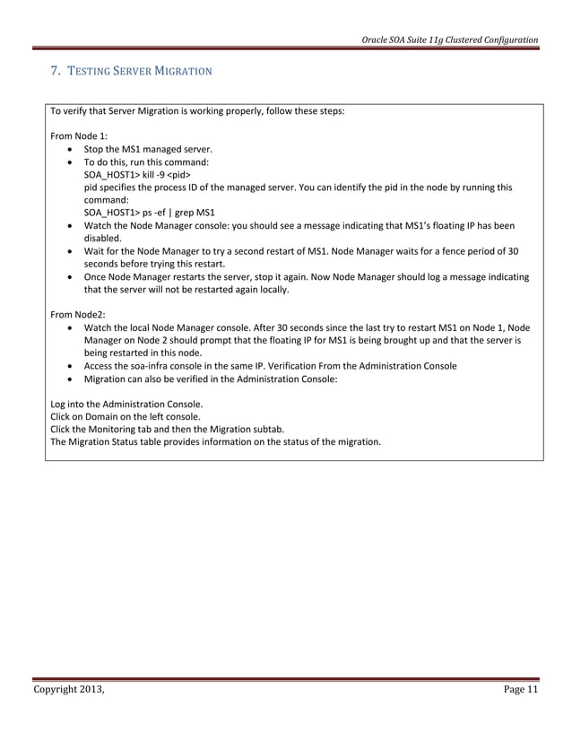 Weblogic Administration Managed Server migration | PDF | Web Hosting | Internet