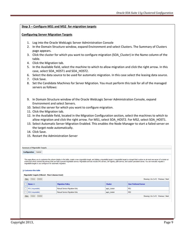 Weblogic Administration Managed Server migration | PDF | Web Hosting | Internet