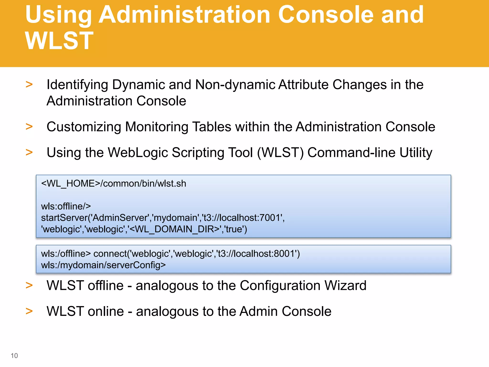 Weblogic application server | PPTX | Web Hosting | Internet