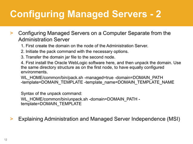 Weblogic application server | PPTX | Web Hosting | Internet