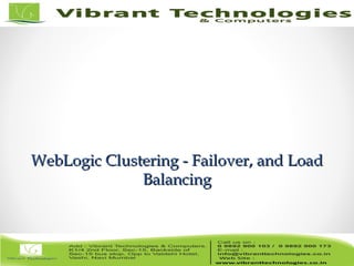 Weblogic - clustering failover, and load balancing | PPT