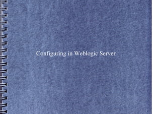 Configure Weblogic Server JDBC, JMS and Other Resources | PPT