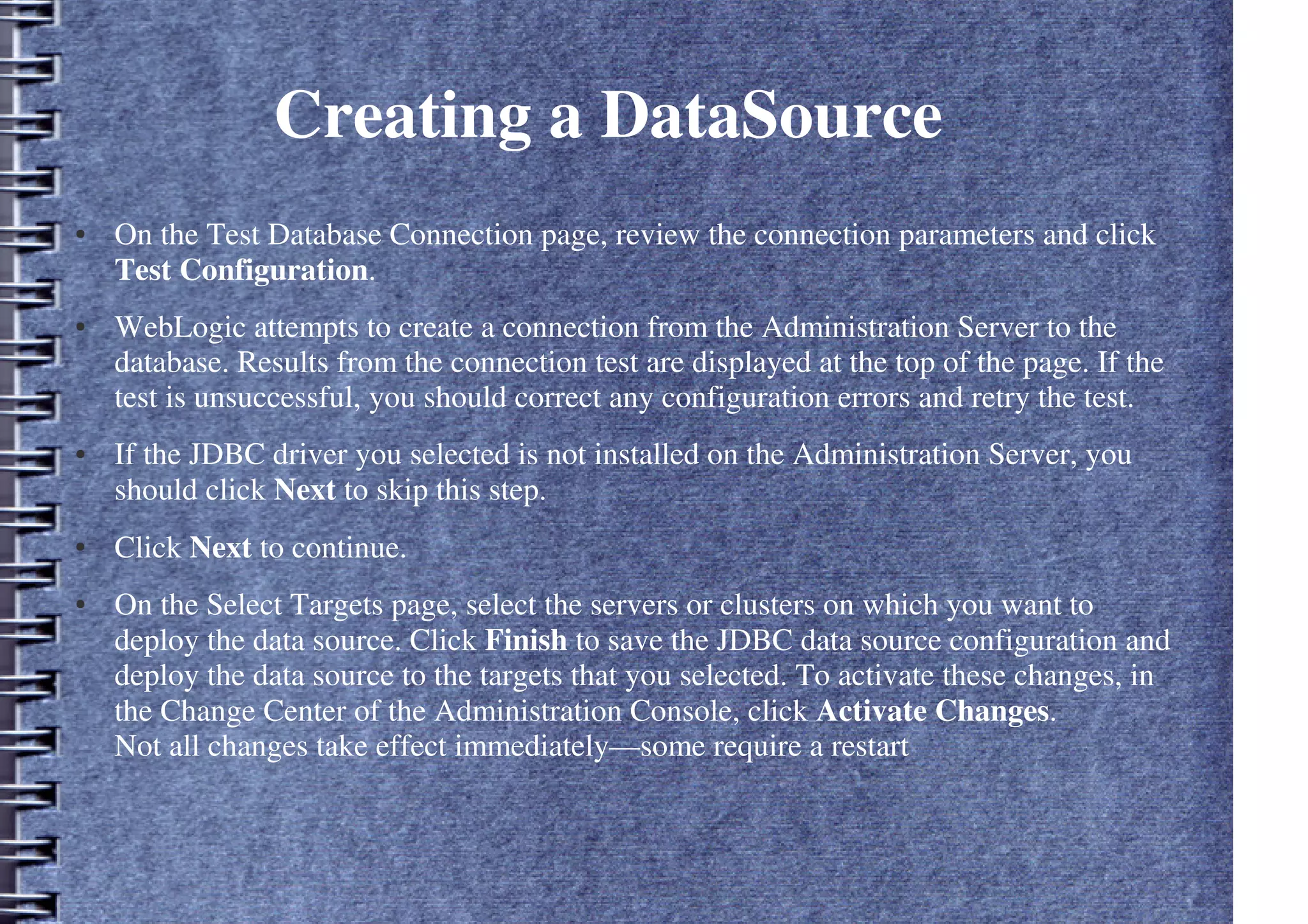 Weblogic Cluster configuration | PDF
