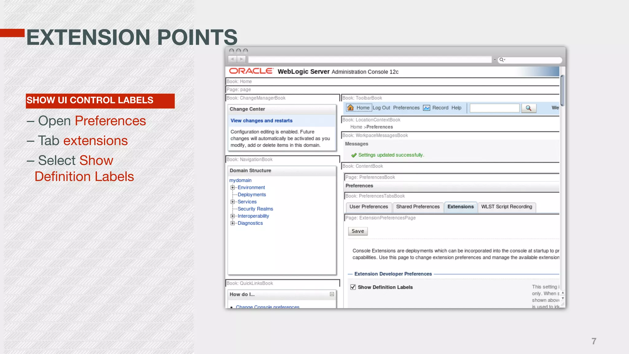 Weblogic Console Customization | PPT